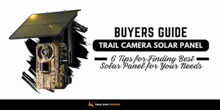 6 Tips for Finding the Best Trail Camera Solar Panel for Your Needs